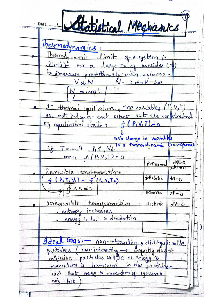 Statistical Physics | PDF