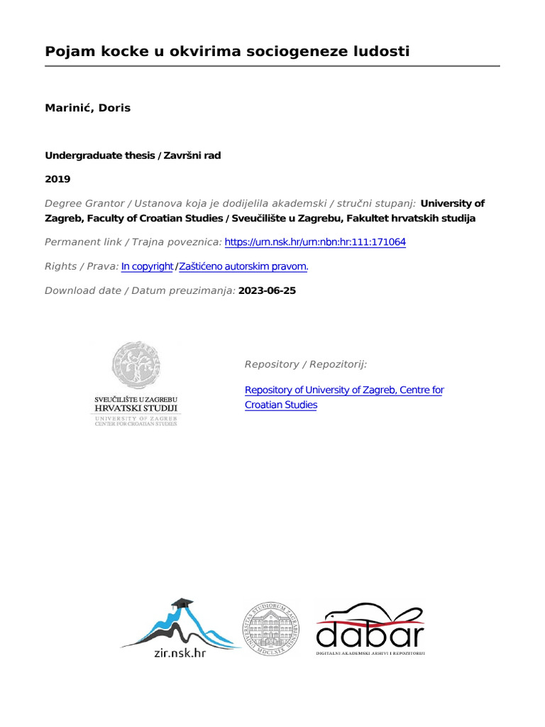 Ludilo I Kocka | PDF