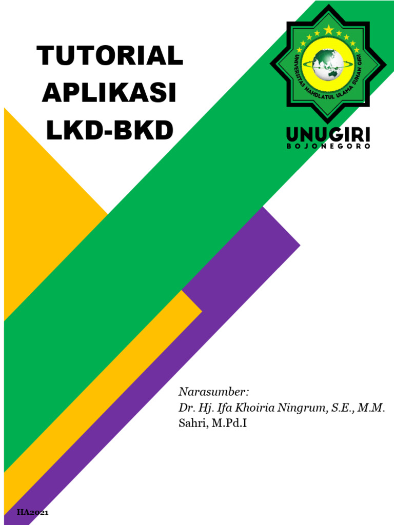 Tutorial Aplikasi LKD-BKD Unugiri | PDF