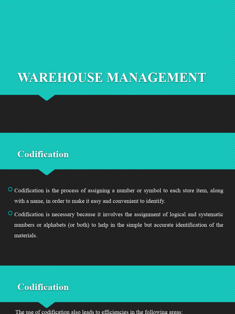 Warehouse Management | PDF | Standardization | Specification (Technical ...