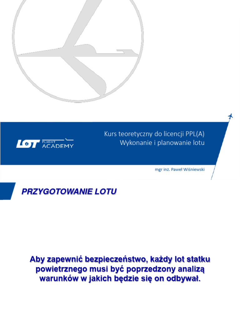 LFA PPL - Planowanie Lotu | PDF