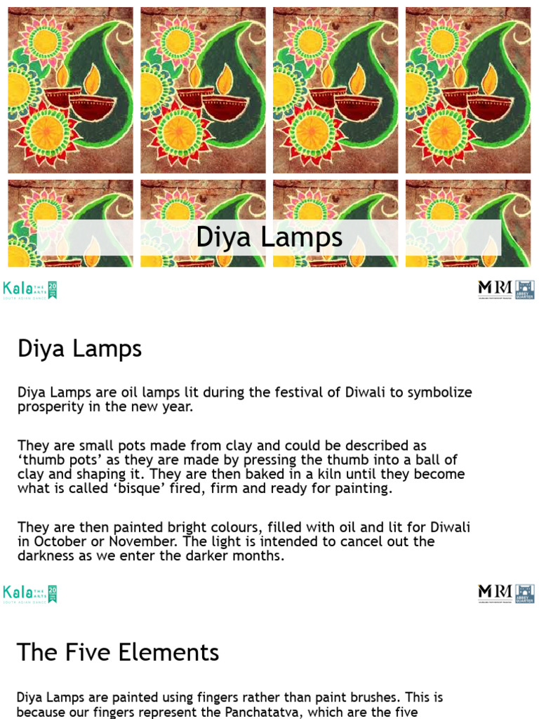 Diya Lamps - Teacher Resource | PDF | Paint | Pottery