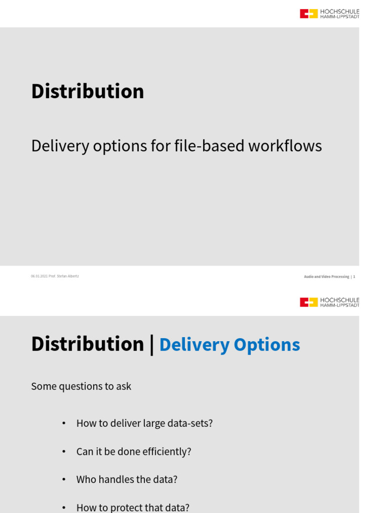 04 File Based Workflows - Distribution | PDF | Computer Data Storage ...