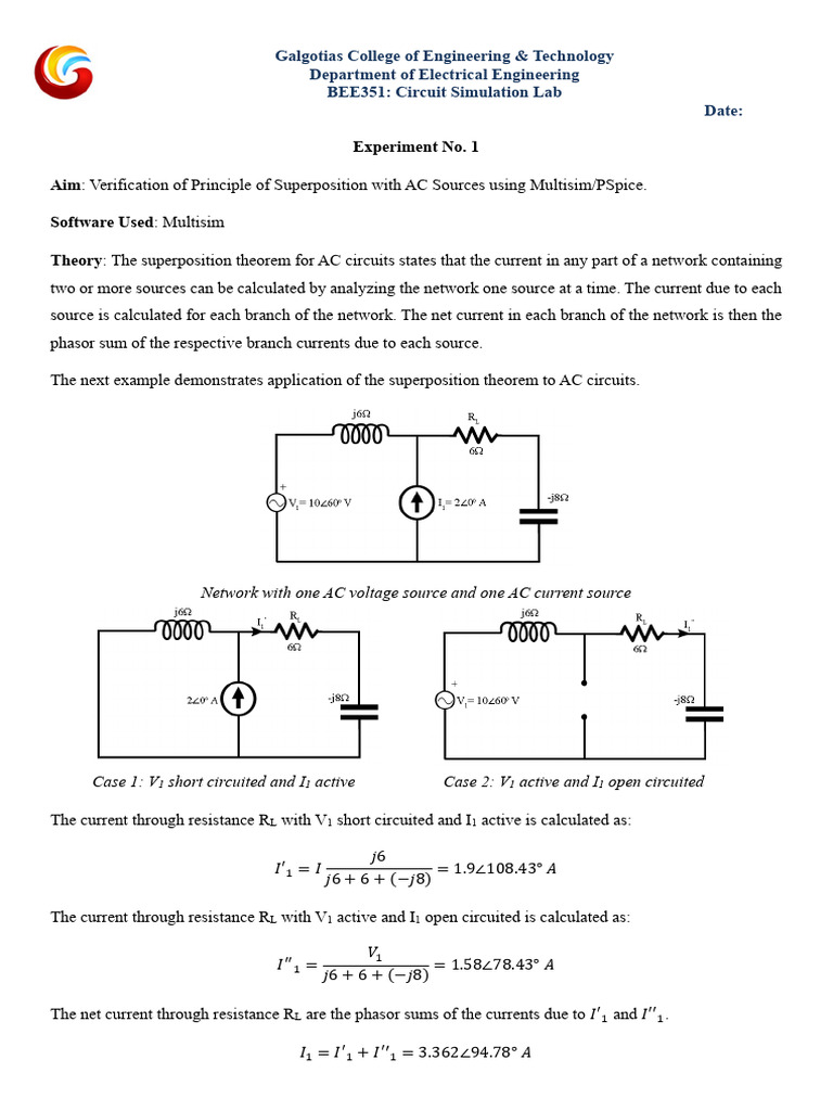 CS Lab E1 | PDF | Electrical Network | Electricity