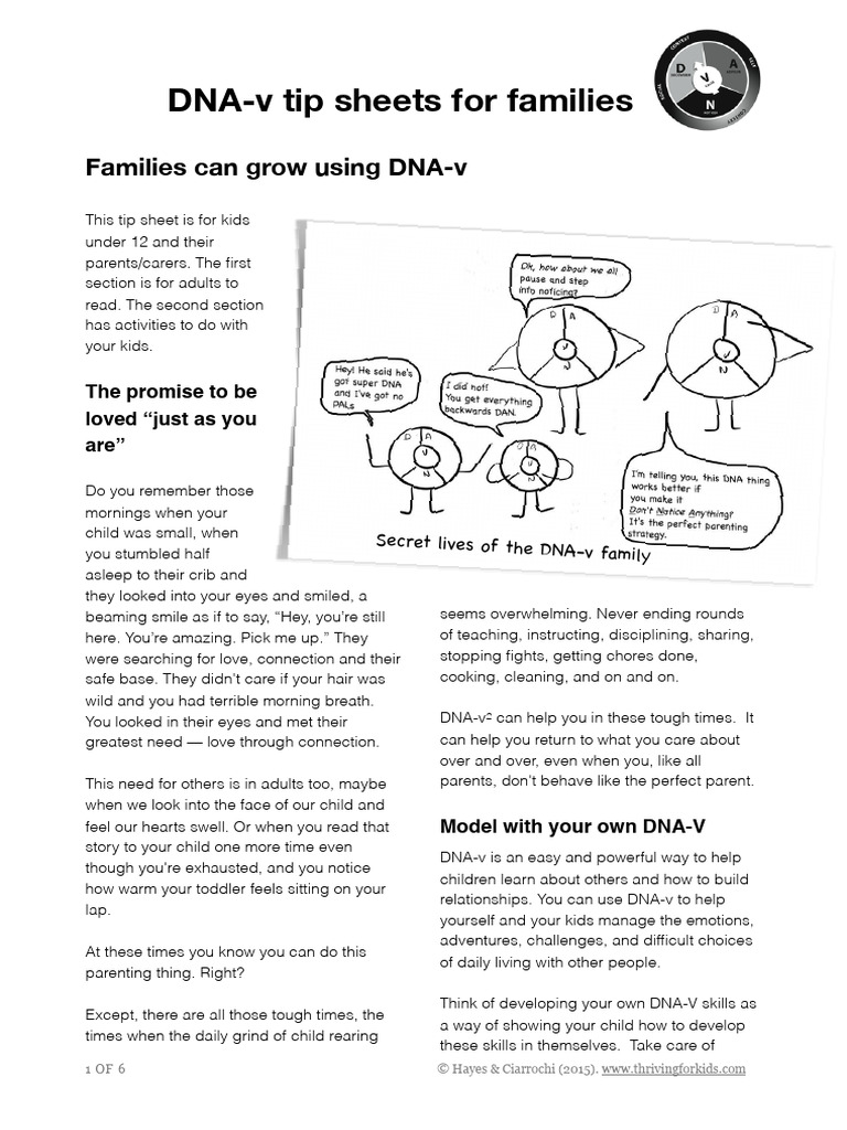 DNA V Tips For Families Social View at Home Feb 22 | PDF | Parenting ...