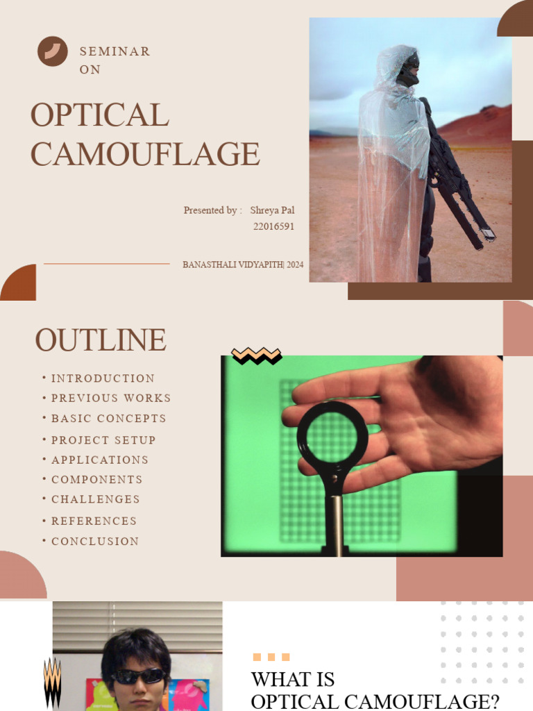 Seminar ON: Optical Camouflage | PDF | Optics | Electromagnetism