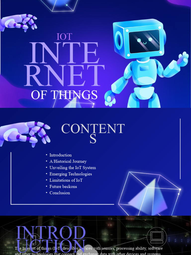IOT Project Presentation | PDF | Internet Of Things | Systems Science