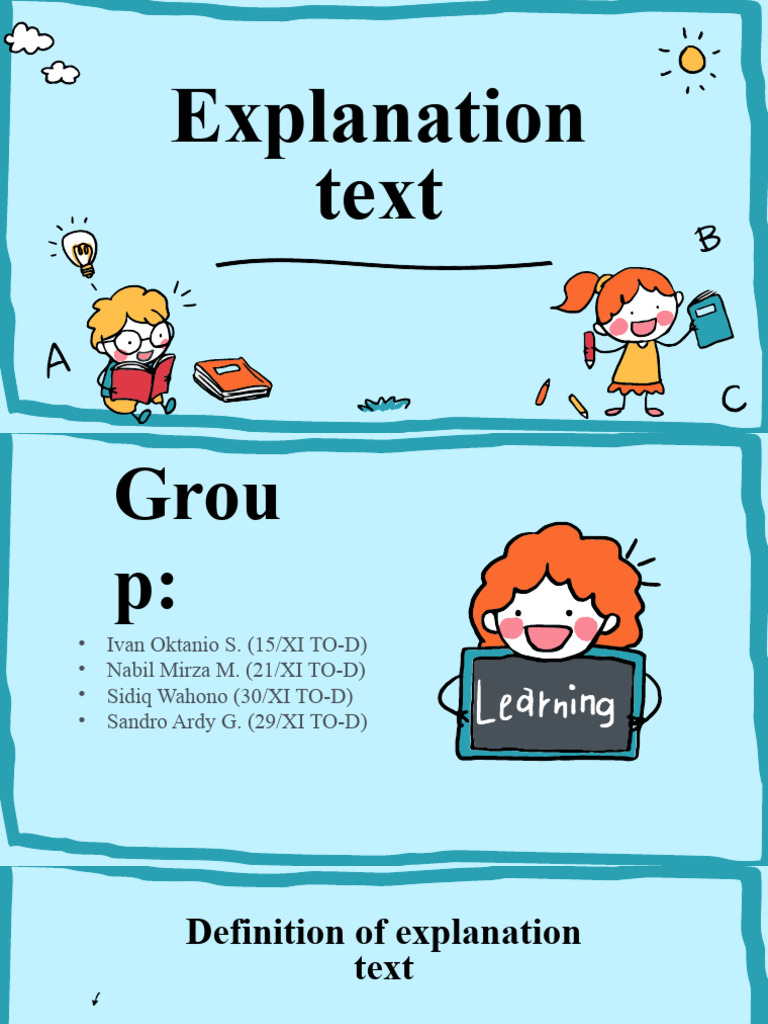 Explanation Text Structure Guide | PDF