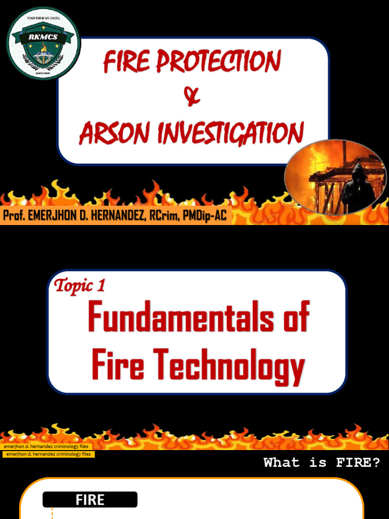 Fire Science for Criminology Students | PDF | Fires | Combustion