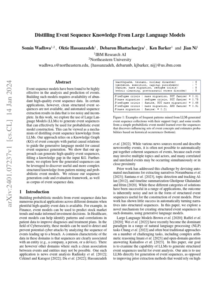 Distilling Event Sequence Knowledge From Large Language Models | Download Free PDF | Accuracy ...
