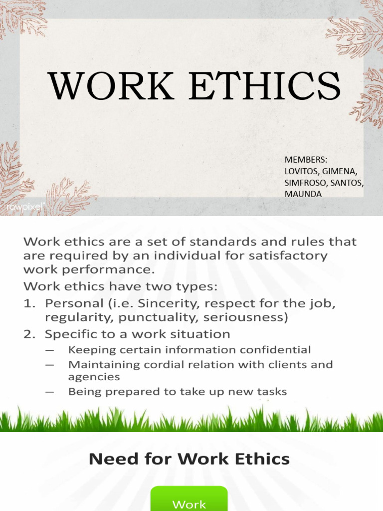 Work Ethics | PDF