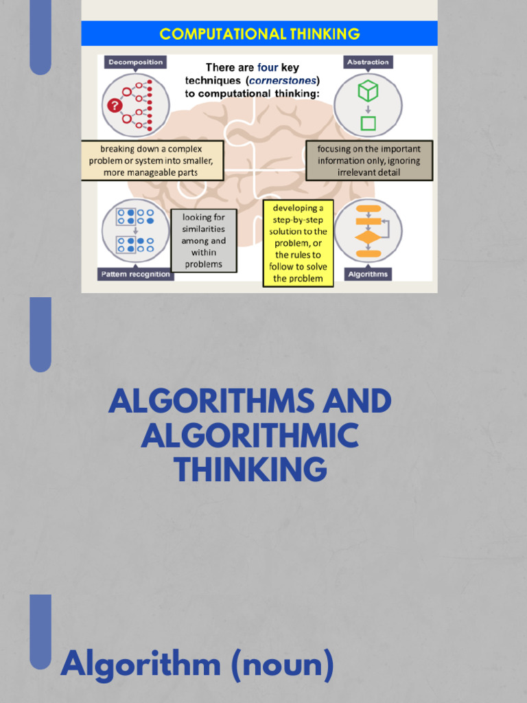 Algorithms and Algorithmic Thinking | PDF