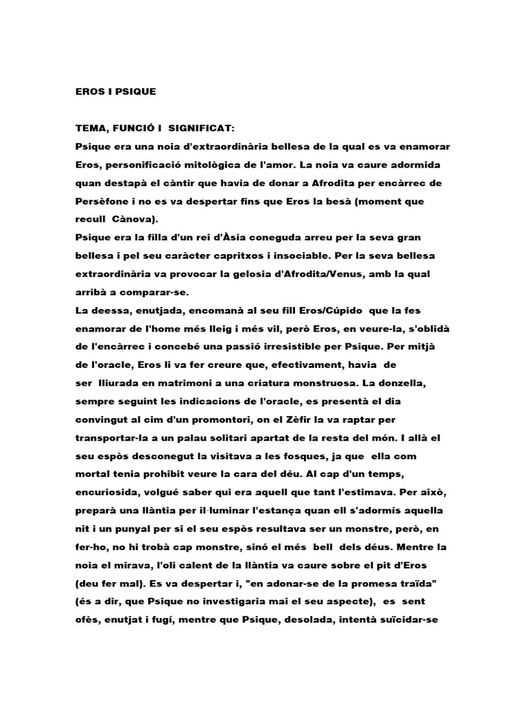 Eros I Psique | PDF