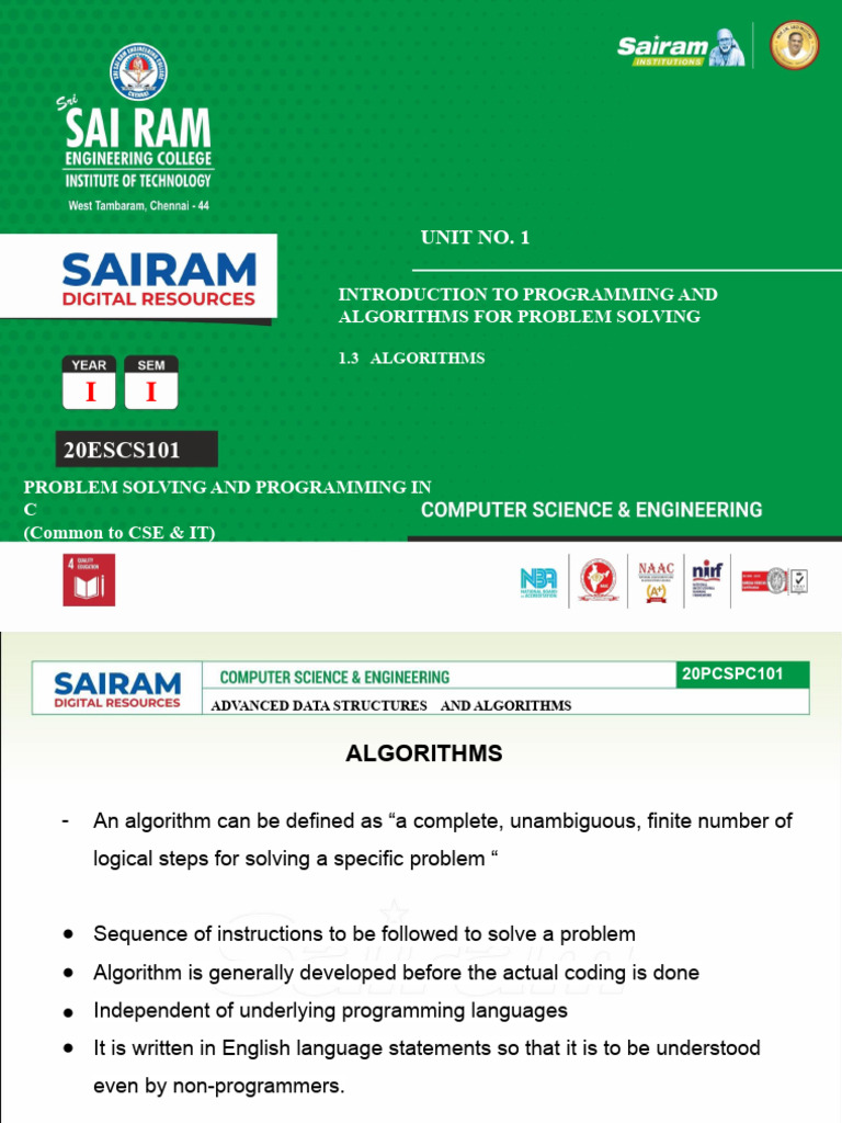 1.3 Algorithm | PDF | Computer Programming | Algorithms 1.3 Algorithm | PDF | Computer Programming | Algorithms