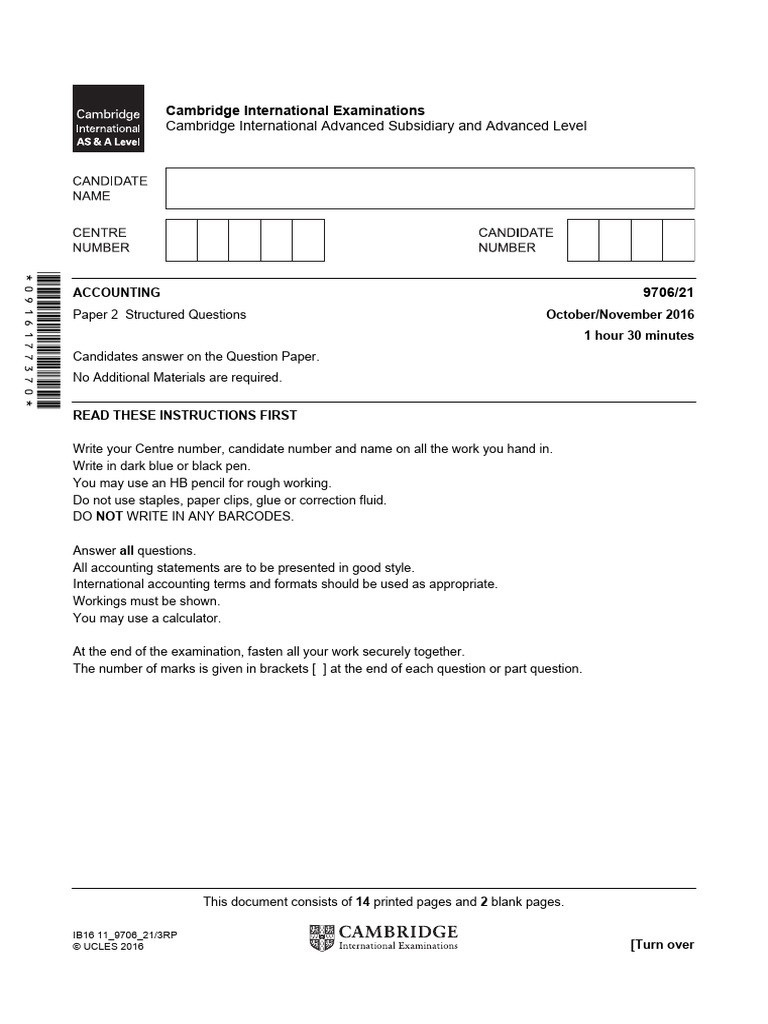Cambridge International Advanced Subsidiary and Advanced Level | PDF | Investing | Corporations