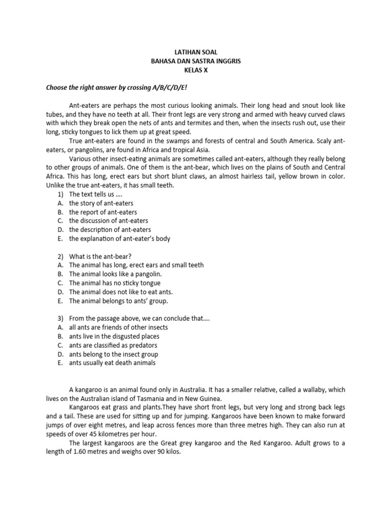 Exercise Bahasa Inggris Pdf Organisms