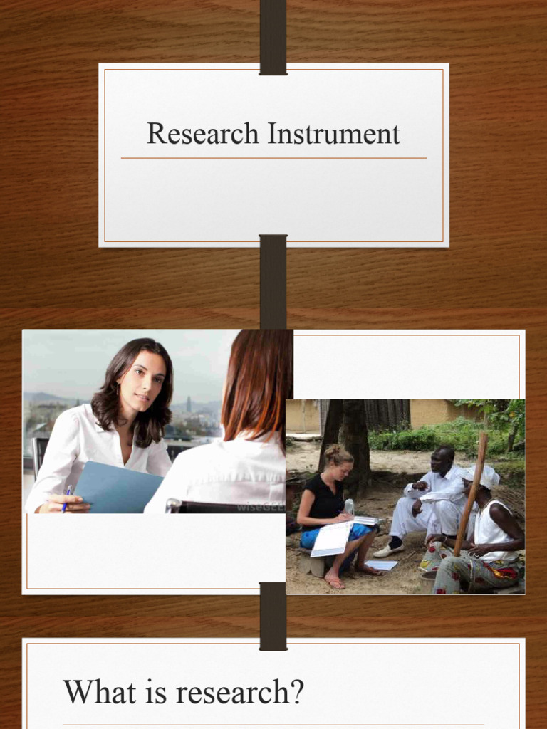 Research Instrument | PDF | Questionnaire | Observation