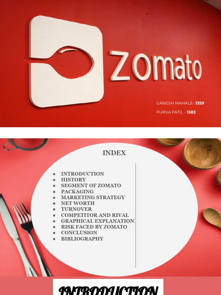 ZOMATO Presentation | PDF