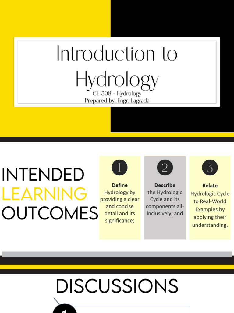 Module 1 - Introduction To Hydrology | PDF