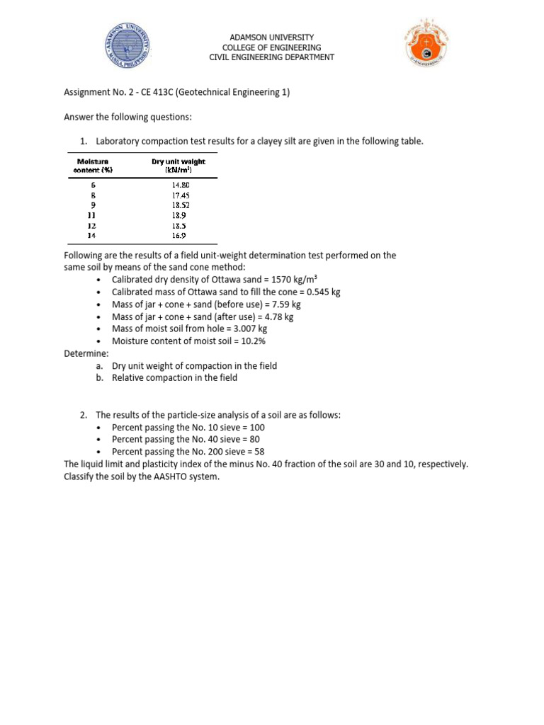 Assignment 2 Geotech | PDF