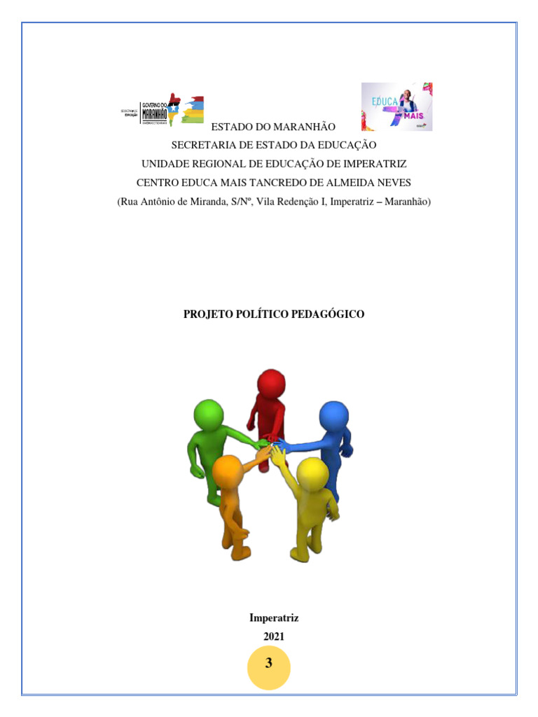 Projeto Politico Pedagógico-ppp 2021 | PDF | Pedagogia | Aprendizado