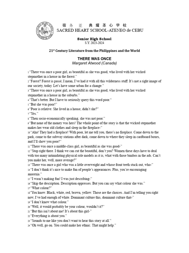 There Was Once by Margaret Atwood | PDF