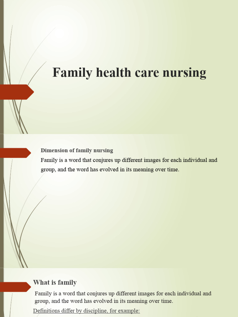 3-Family Health Care Nursing | PDF | Family | Nursing