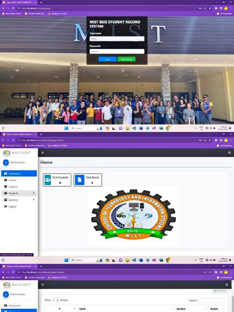 School Management System Design | PDF