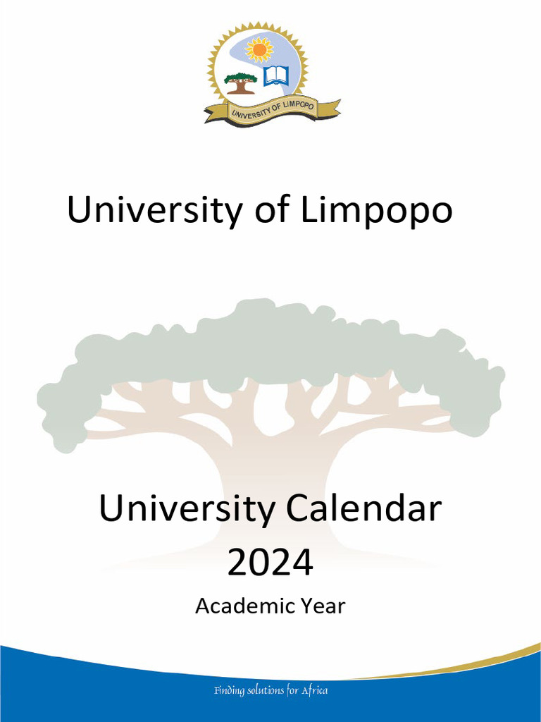 University of Limpopo Academic Calendar 2024 | PDF | Postgraduate ...