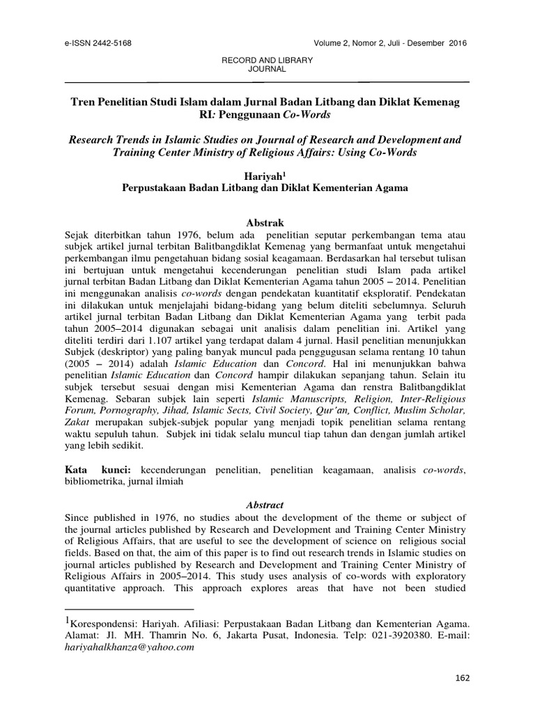 INDONESIATren Riset Studi Islam | PDF | Agama & Spiritualitas