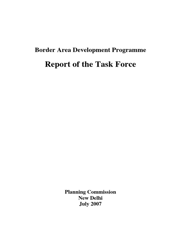 Border Area Development | PDF