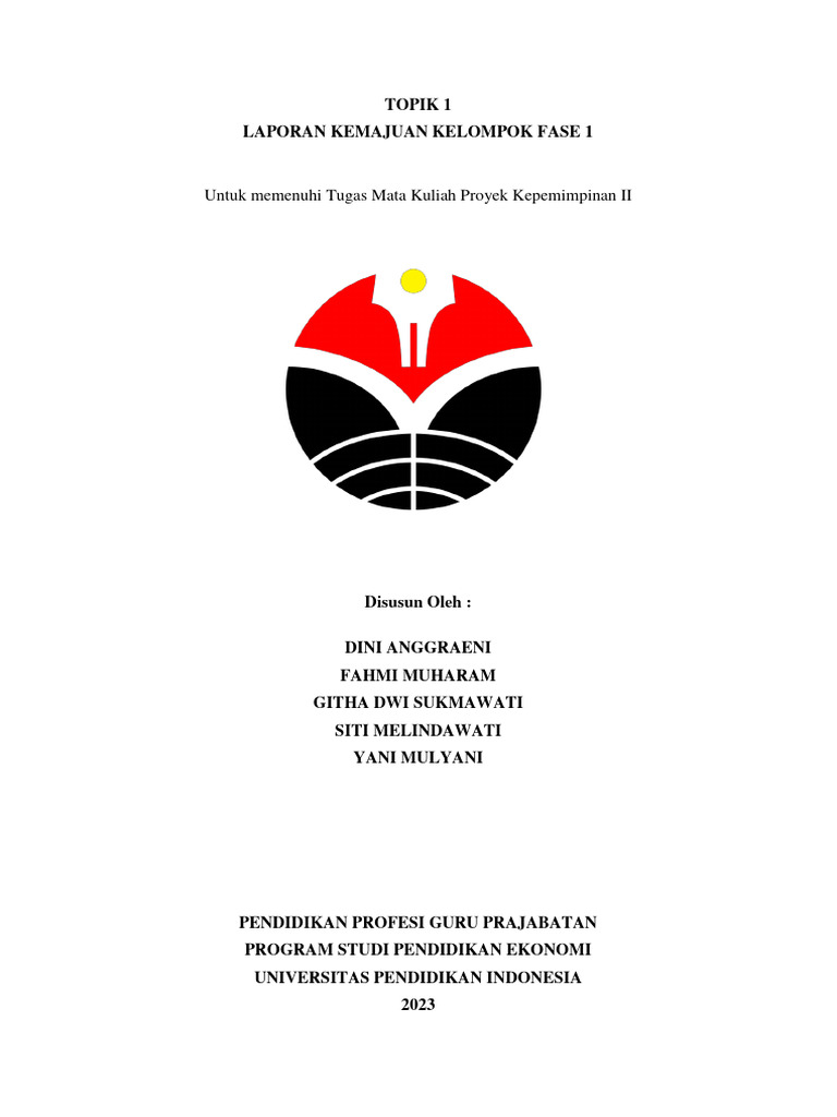 Lampiran 3. Format Laporan Projek Kepemimpinan II | PDF Lampiran 3. Format Laporan Projek Kepemimpinan II | PDF