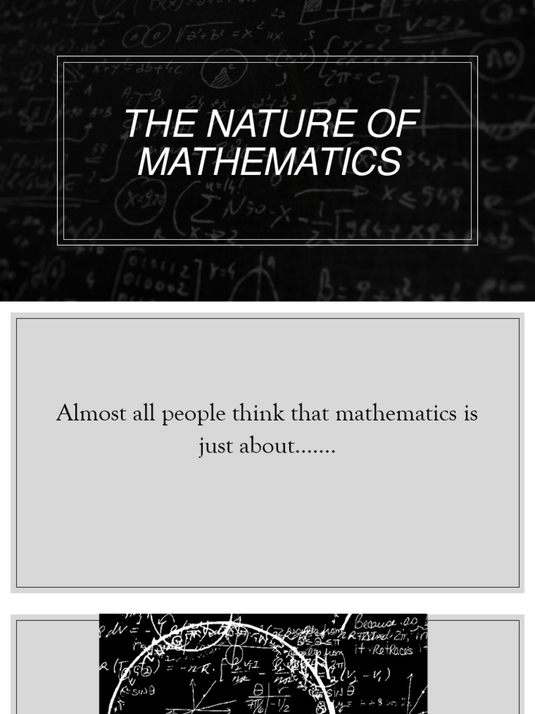 The Nature of Mathematics | Download Free PDF | Teaching Mathematics ...