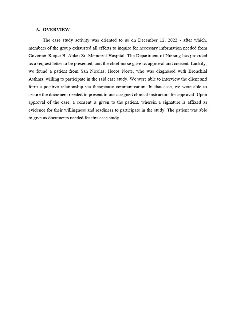 Final Case Study 1 | PDF | Asthma | Lung