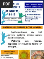 Patterns and Numbers in Nature and The World | PDF | Pattern | Nature