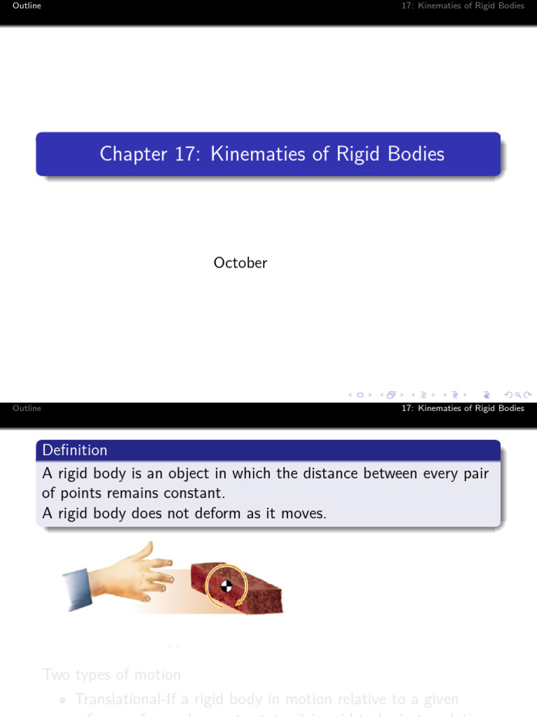 Chapter17 Solution .M | PDF | Rotation Around A Fixed Axis | Kinematics