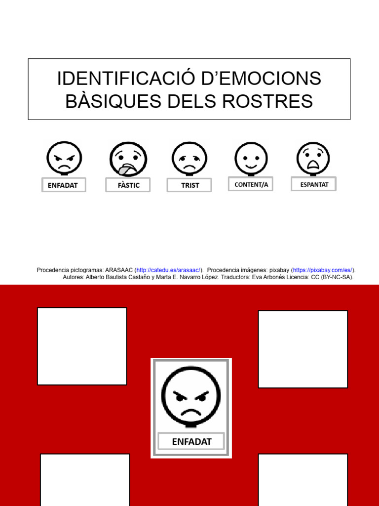 Ca Material Teacch Identifiquem I Associem Emocions | PDF | Informática