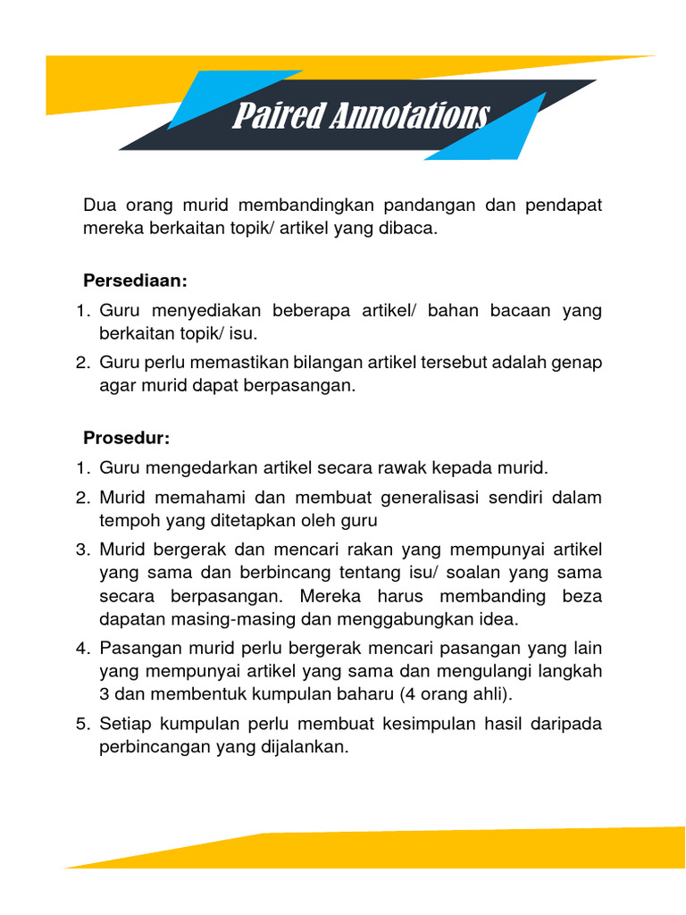 Paired Annotations | PDF