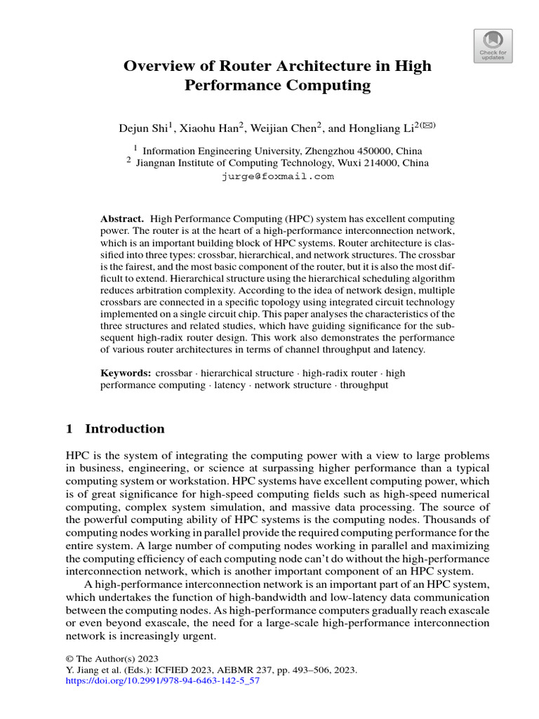 Overview of Router Architecture | PDF | Computer Network | Network Switch