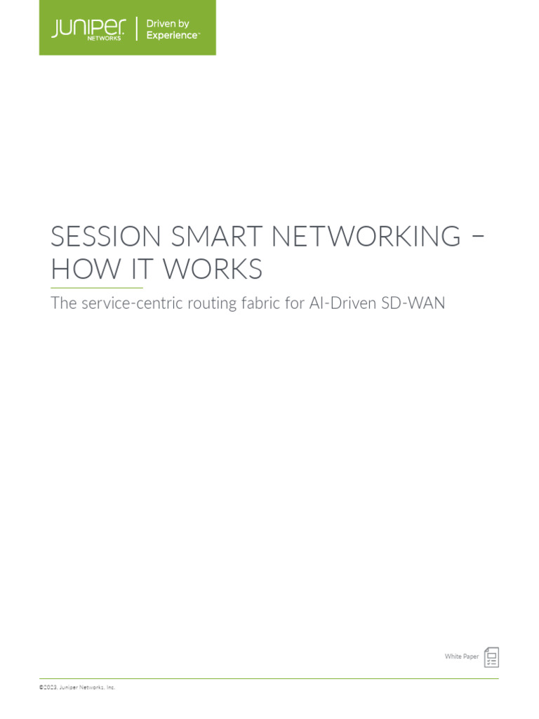 Session Smart Routing How It Works | PDF | Computer Network | Router (Computing)