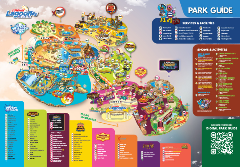 Sunway Lagoon Park Map | PDF