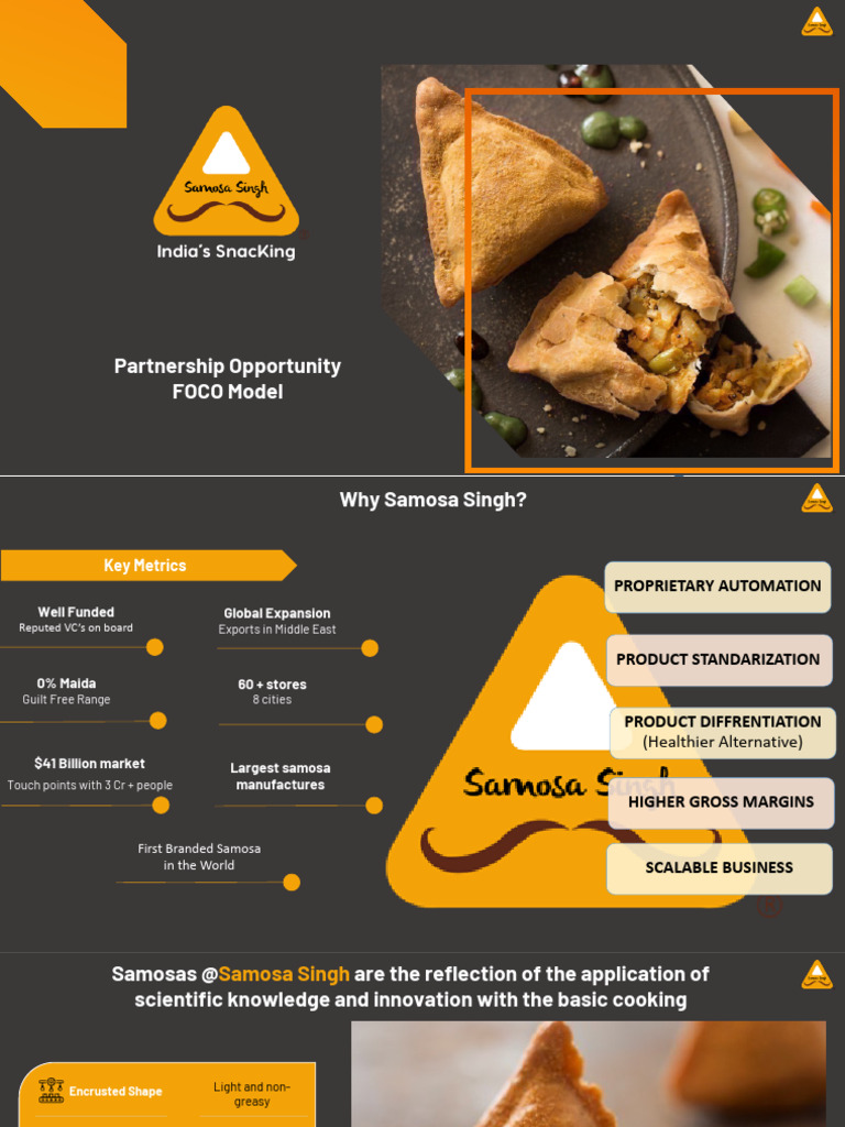 Samosa Singh Franchise Opportunity 24 | PDF | Franchising | Cuisine