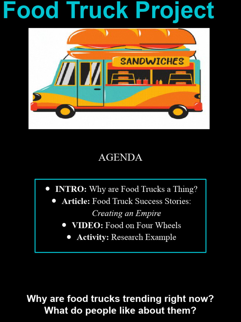 Food Truck Project | PDF | Teaspoon | Chocolate