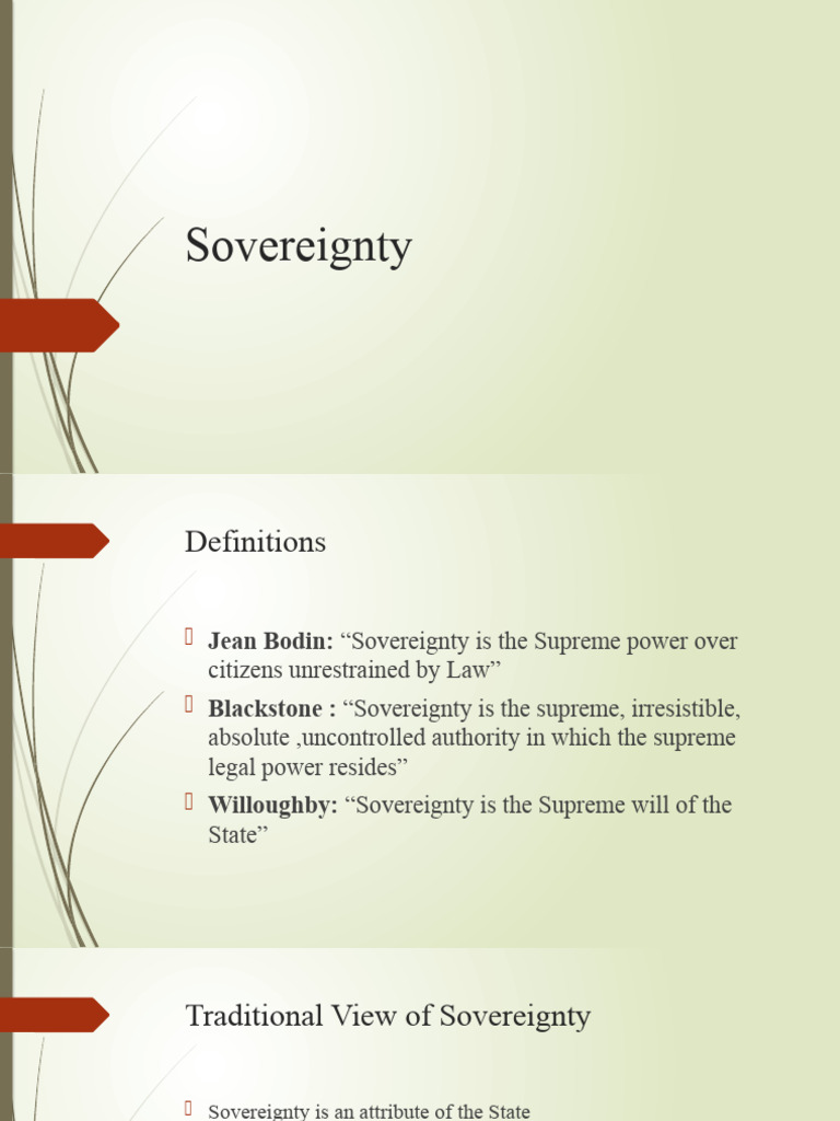 Sovereignty | PDF