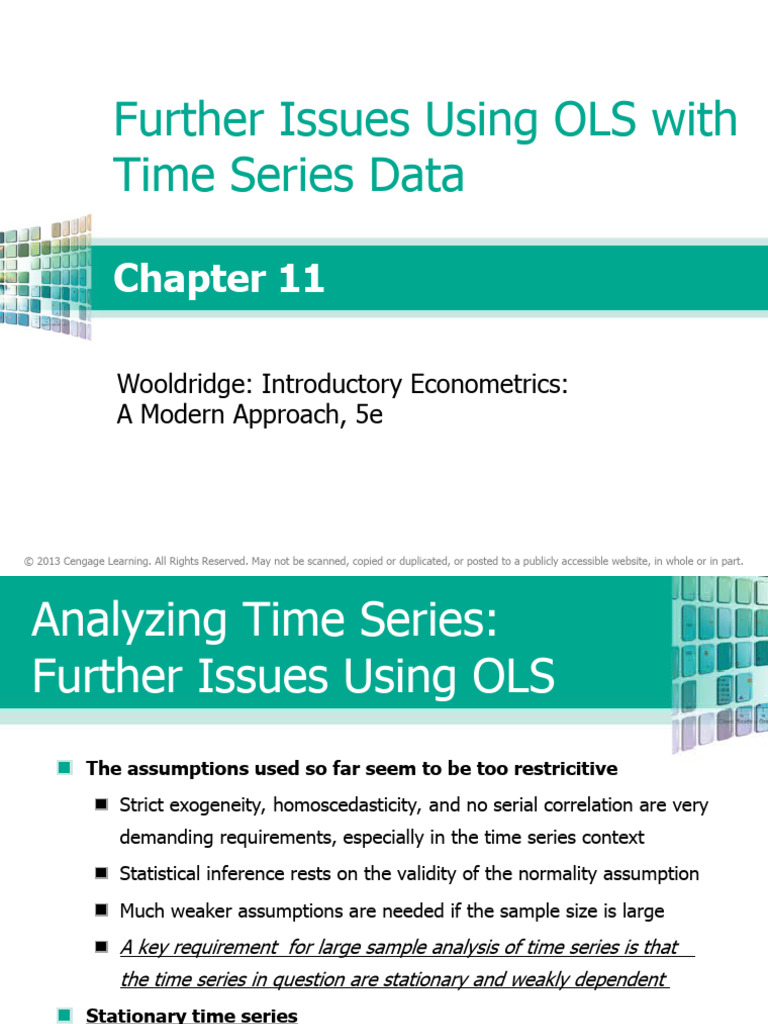 Ch_11_Wooldridge_5e_PPT | PDF | Ordinary Least Squares | Autocorrelation