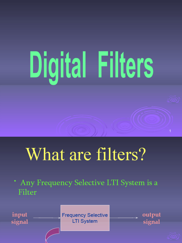 Digital Filter Structures and Filter Design | PDF Digital Filter Structures and Filter Design | PDF