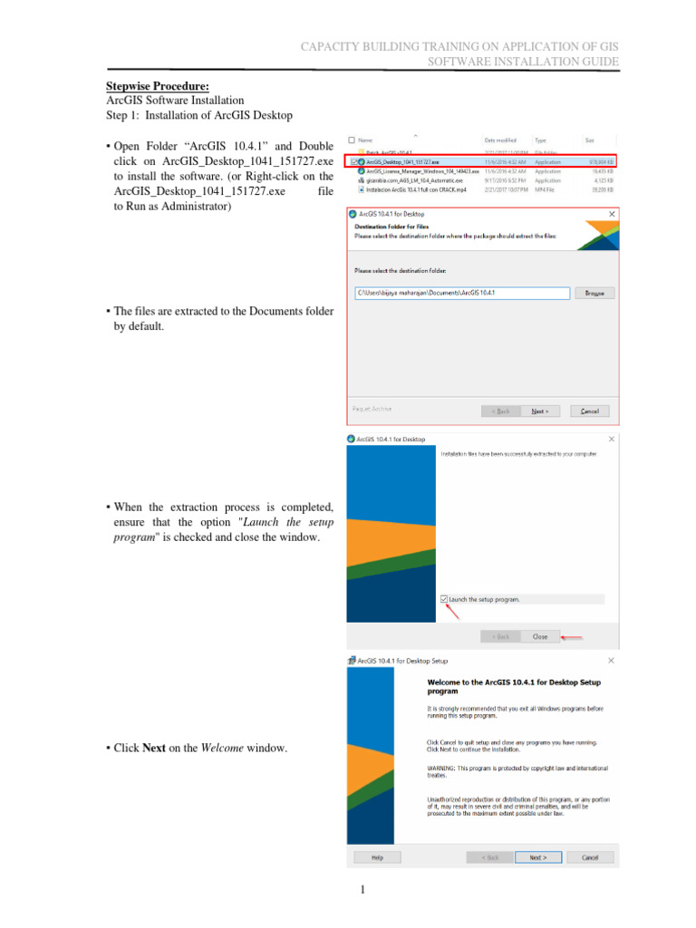 Software Installation Guide | PDF | Arc Gis | Esri