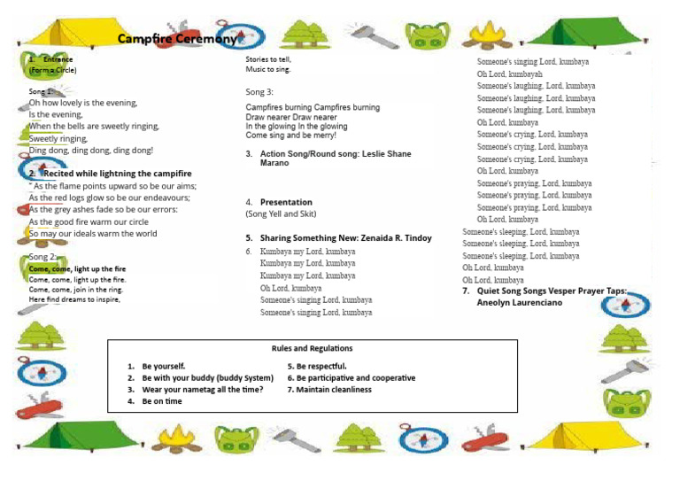 Campfire Ceremony | PDF