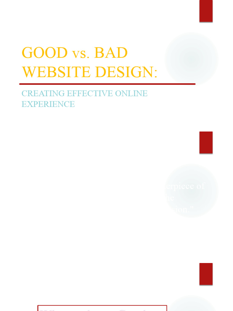 BACLAS - Good and Bad Website Design | PDF | Web Design | Mass Media