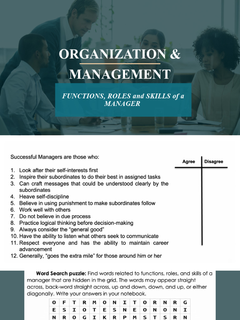 Organization & Management | PDF | Career & Growth | Business